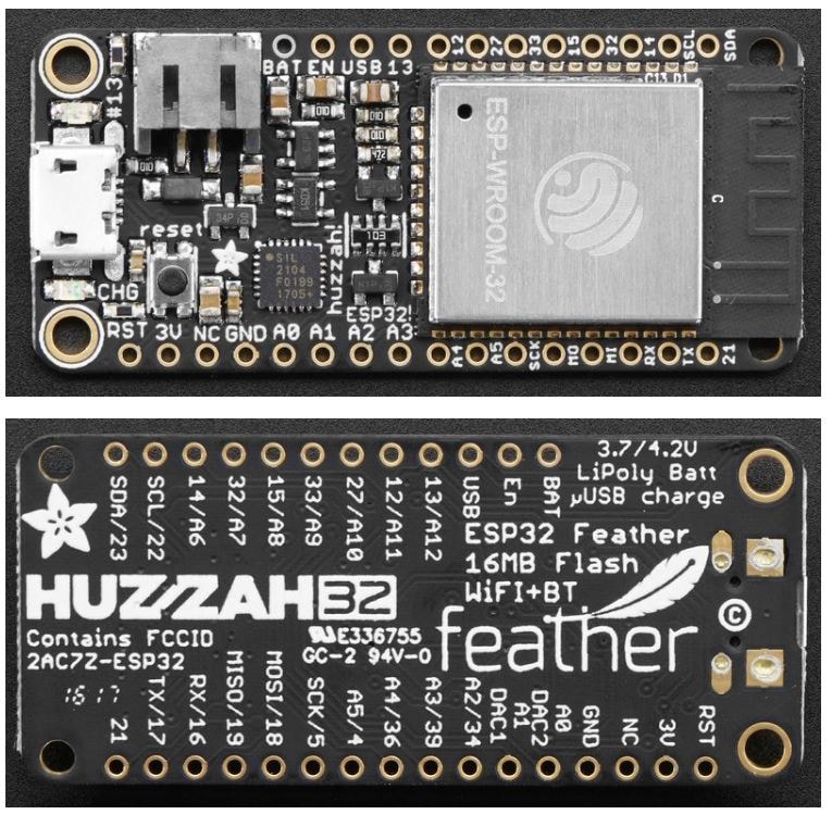 HUZZAH32 ESP32 WiFi® Development Feather Boards - Adafruit | Mouser